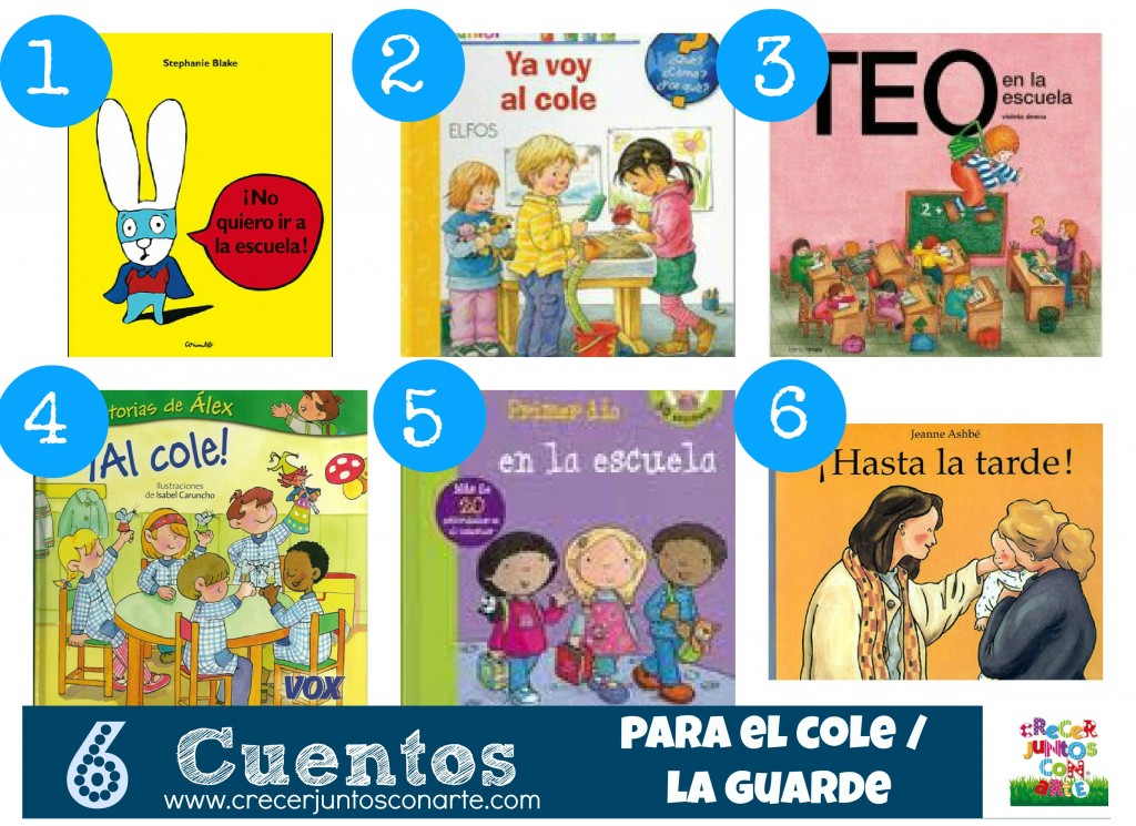 6 cuentos para el inicio del colegio o guardería - Crecer Juntos con Arte